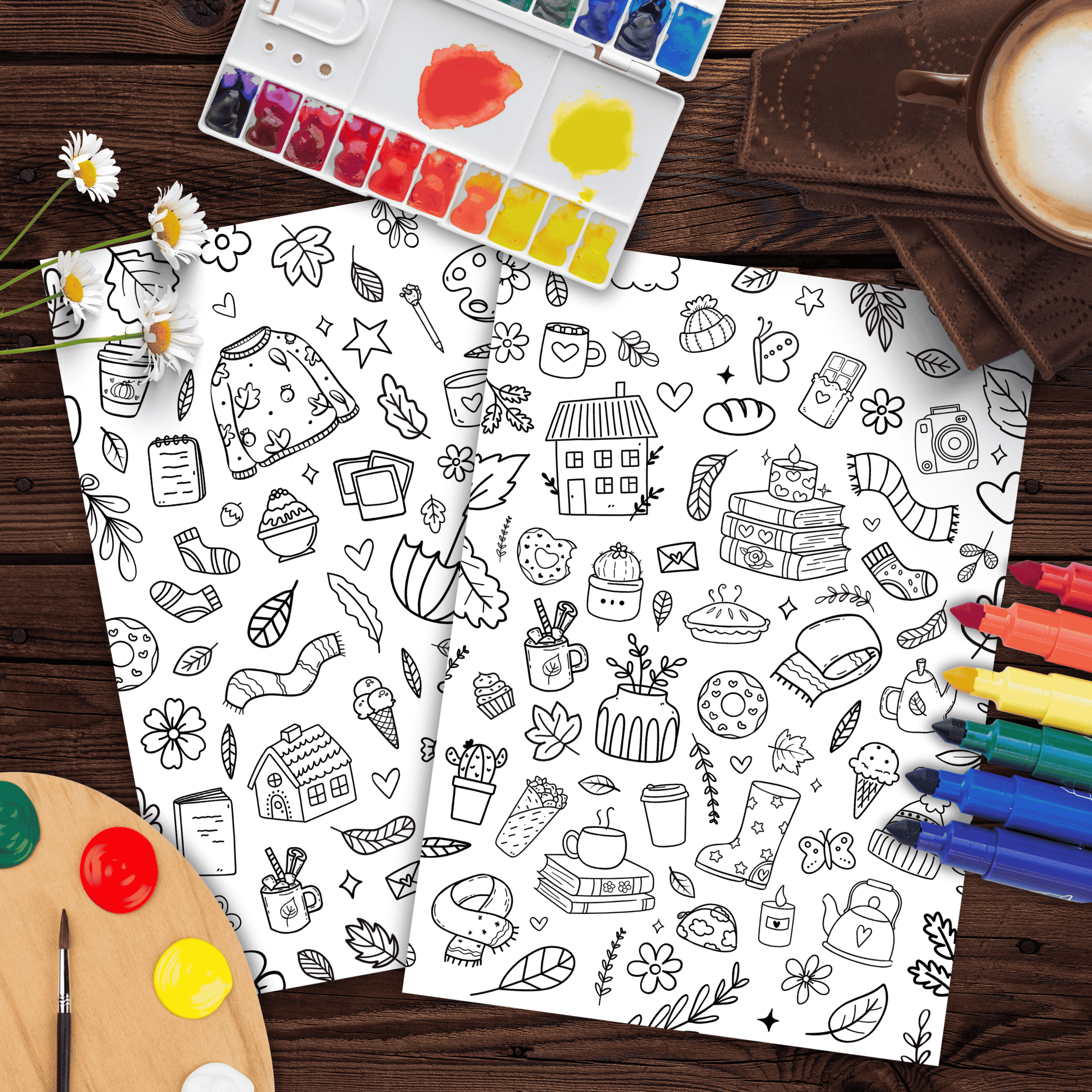 Free Cozy Coloring Pages - The Merrygold Project